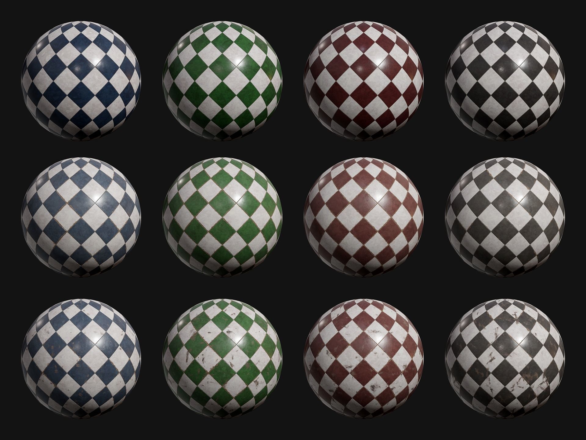 Checkerboard Tiles Texture | CGTrader