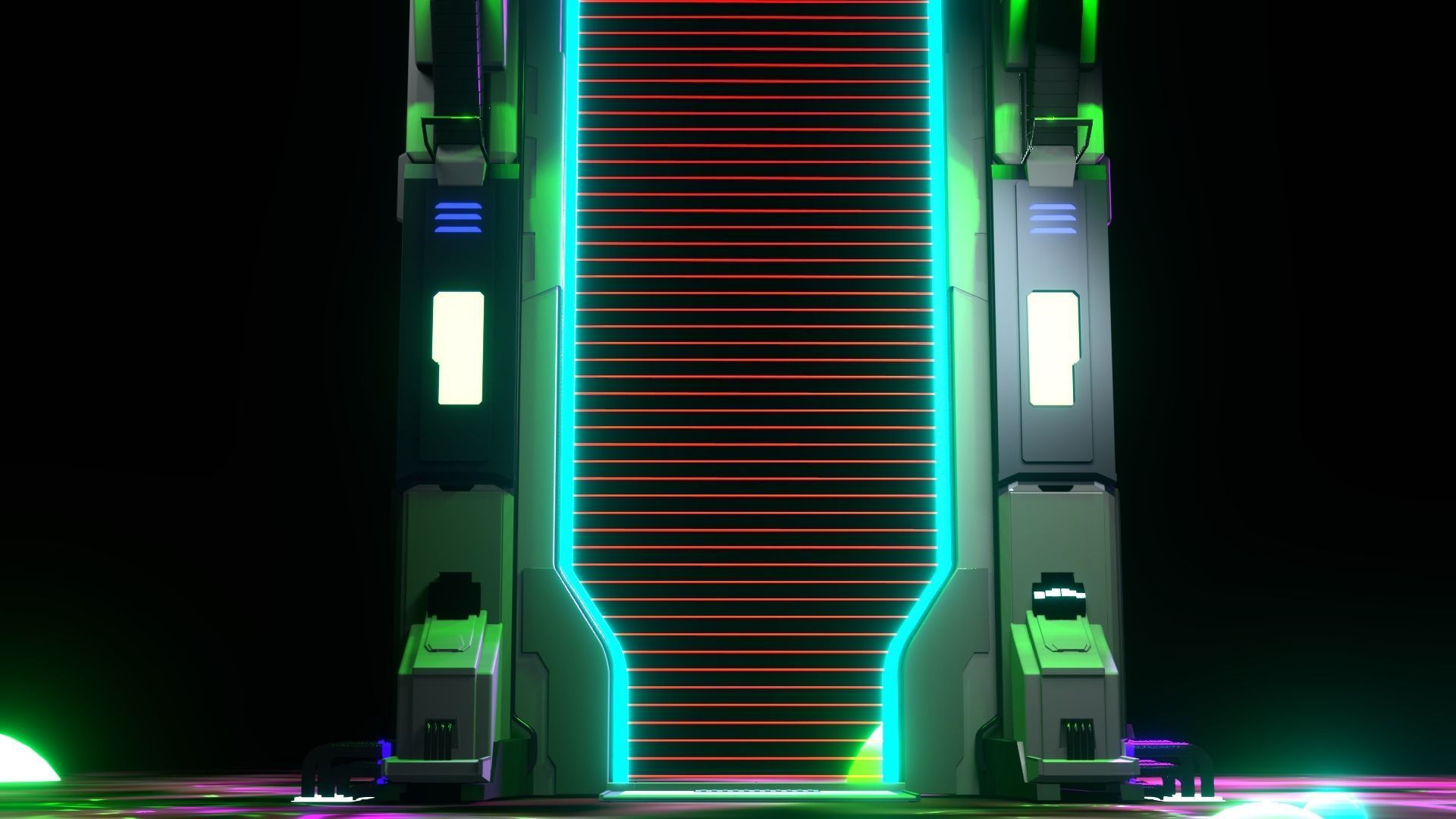 SCIFI TELEPORTATION DOOR 3D model | CGTrader