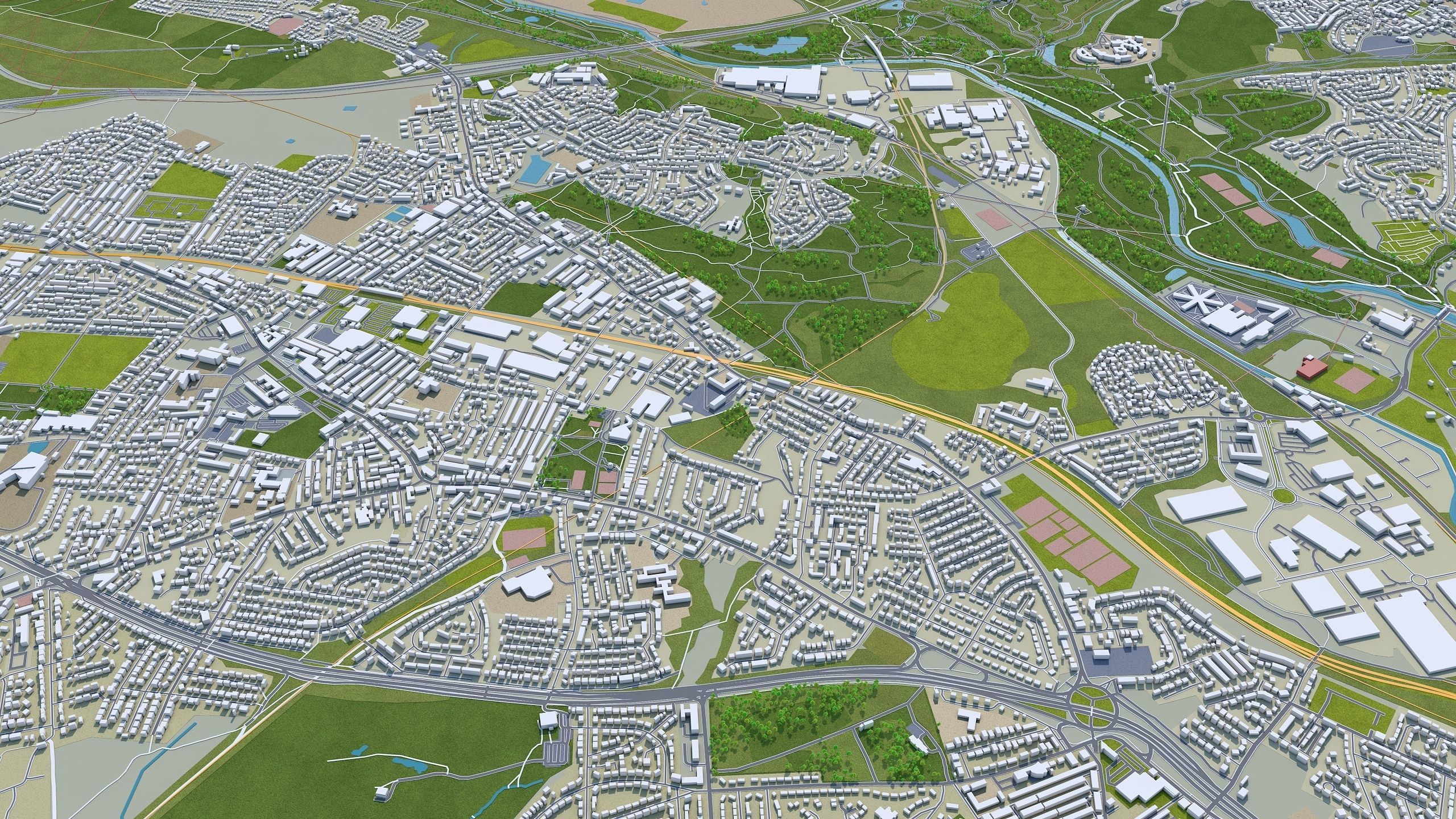 3D model Manchester City United Kingdom VR / AR / low-poly | CGTrader