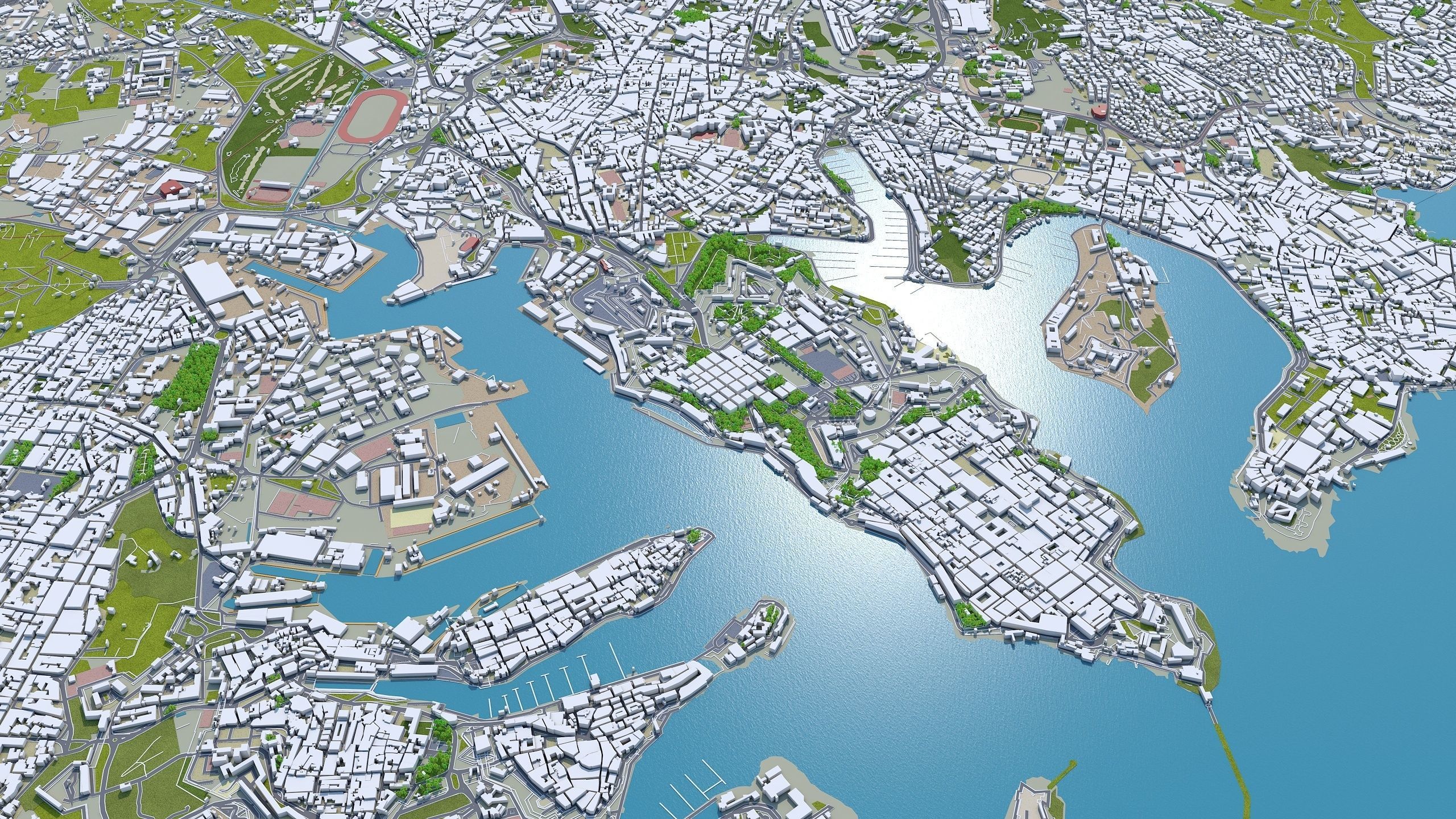 3D model Malta Country VR / AR / low-poly | CGTrader