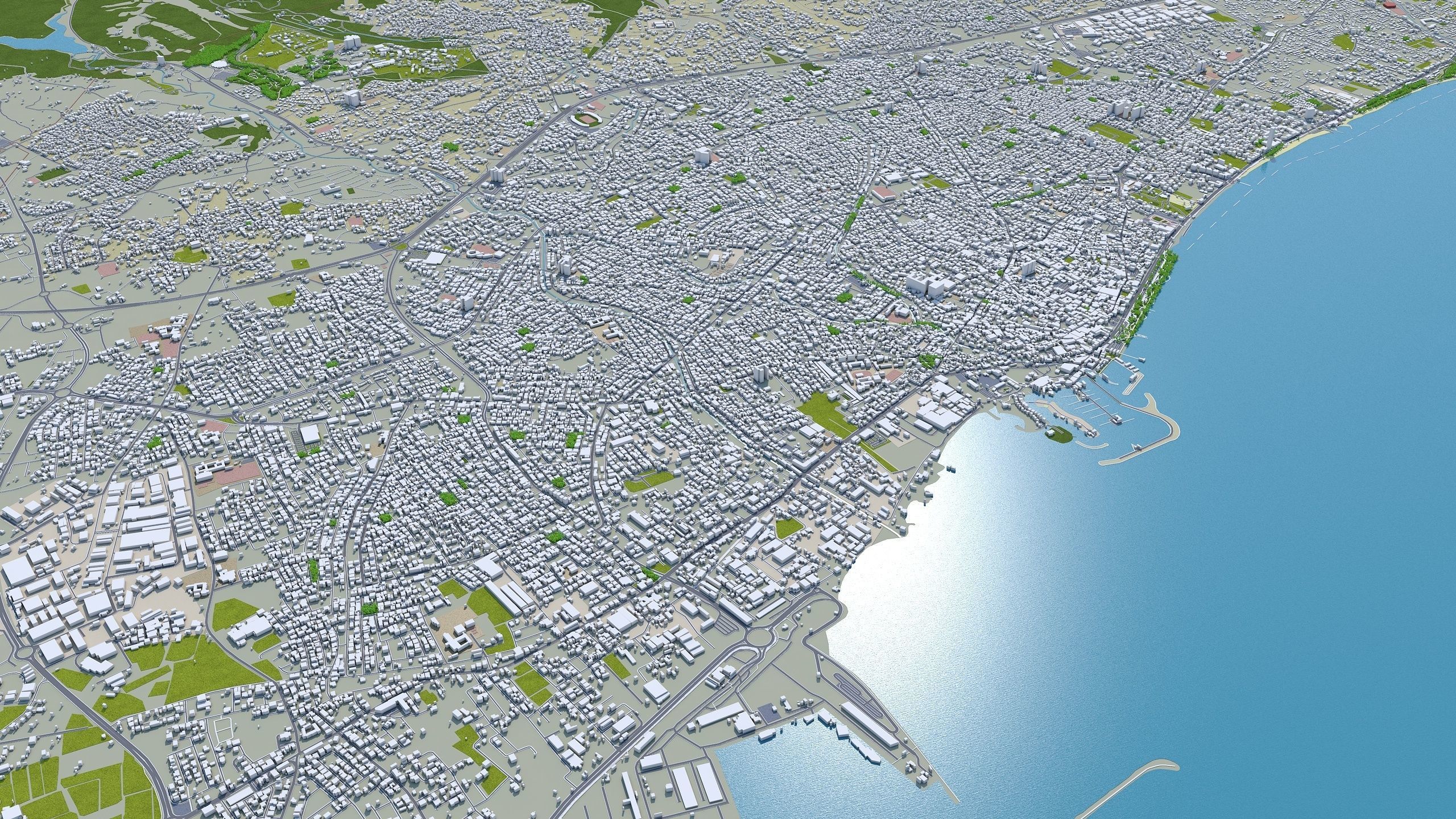 3D model Limassol City Cyprus VR / AR / low-poly | CGTrader