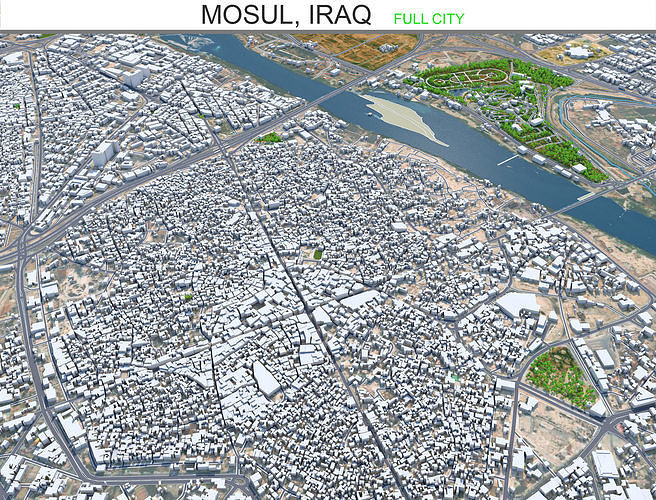 3D model Mosul City Iraq VR / AR / low-poly | CGTrader