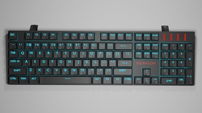 3D model keyboard VR / AR / low-poly | CGTrader