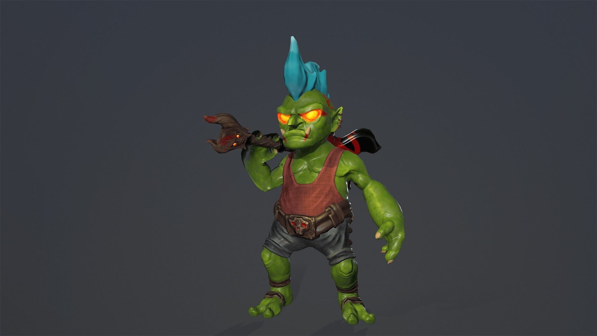 3D model Goblin punk VR / AR / low-poly | CGTrader
