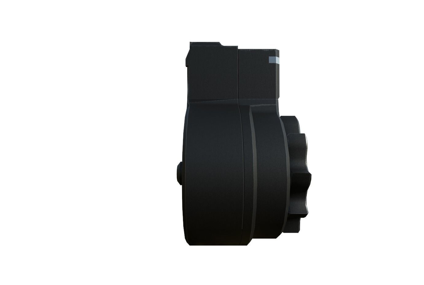 3D model X FAL 50 Round Drum Magazine For 308 Rifles Low Poly PBR VR ...