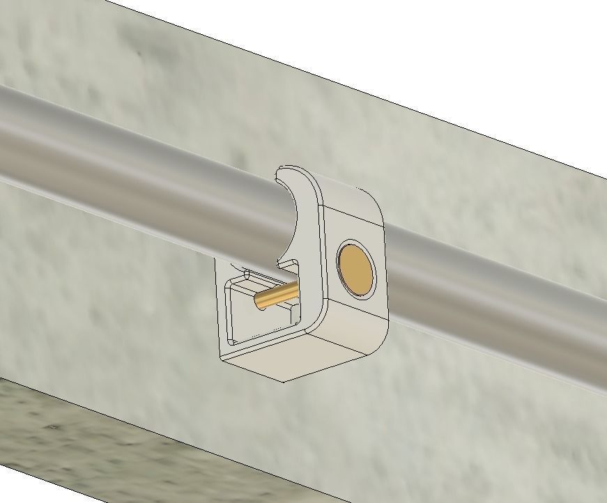 Pipe clamp holder pipe fixation 3D printable model