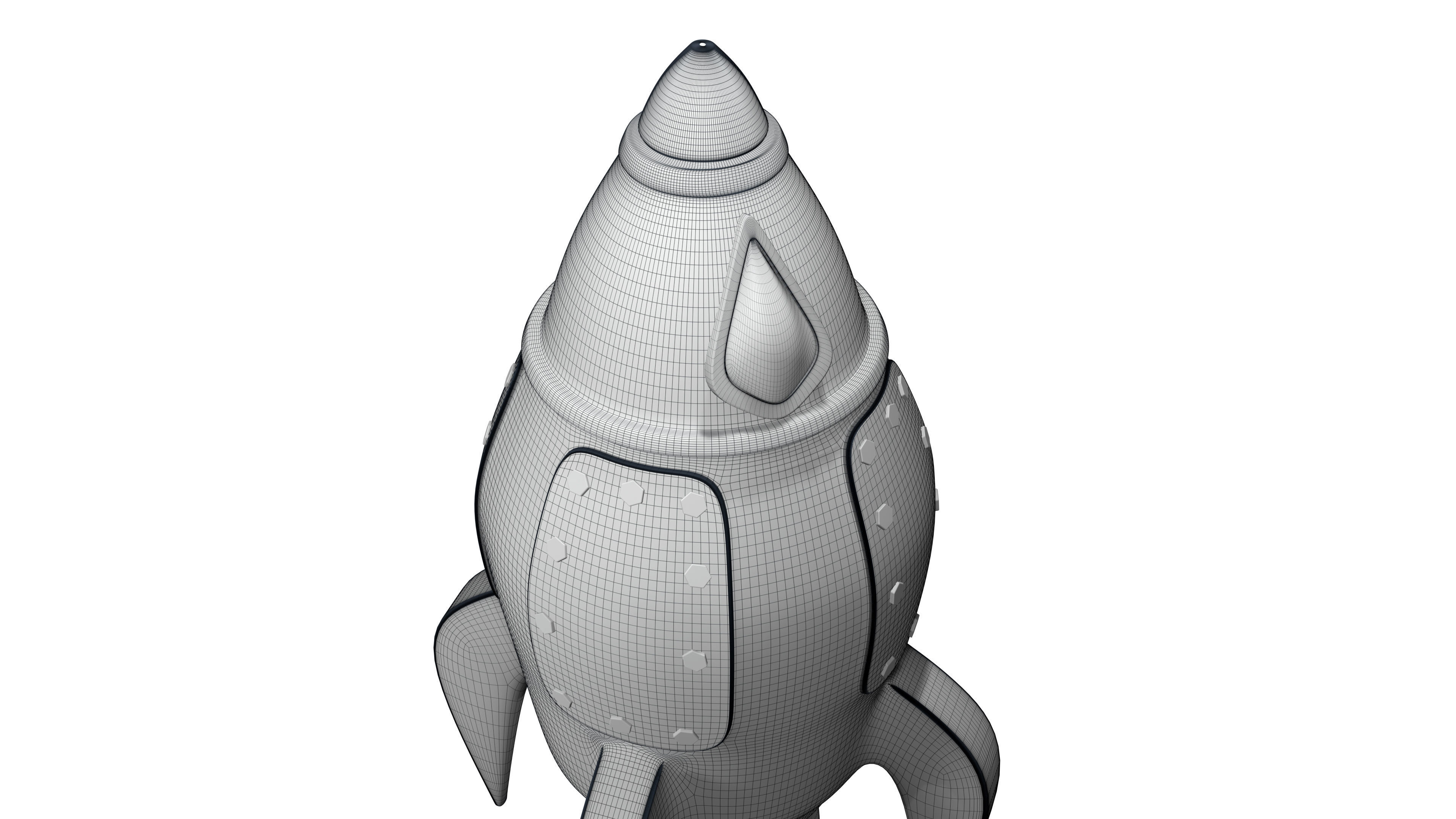 Toy Rocket Space Ship 3D model | CGTrader