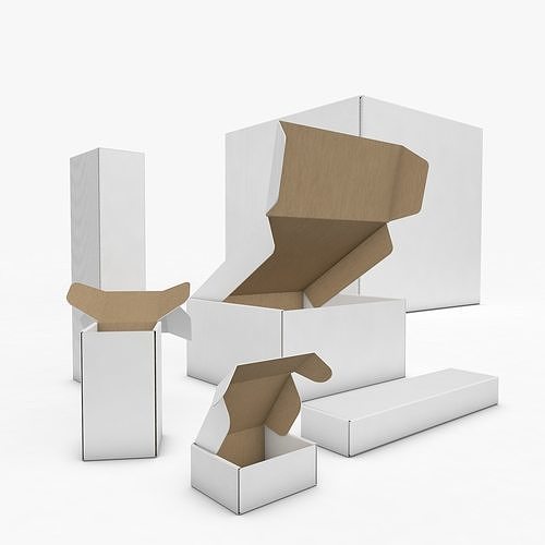 Adjustable and Rigged Box Package All in one 3D model animated rigged ...