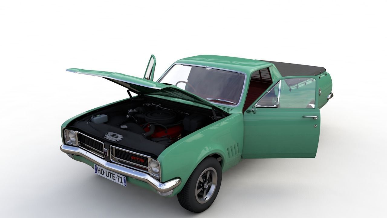 HOLDEN HG UTE GTS 1971 3D model | CGTrader