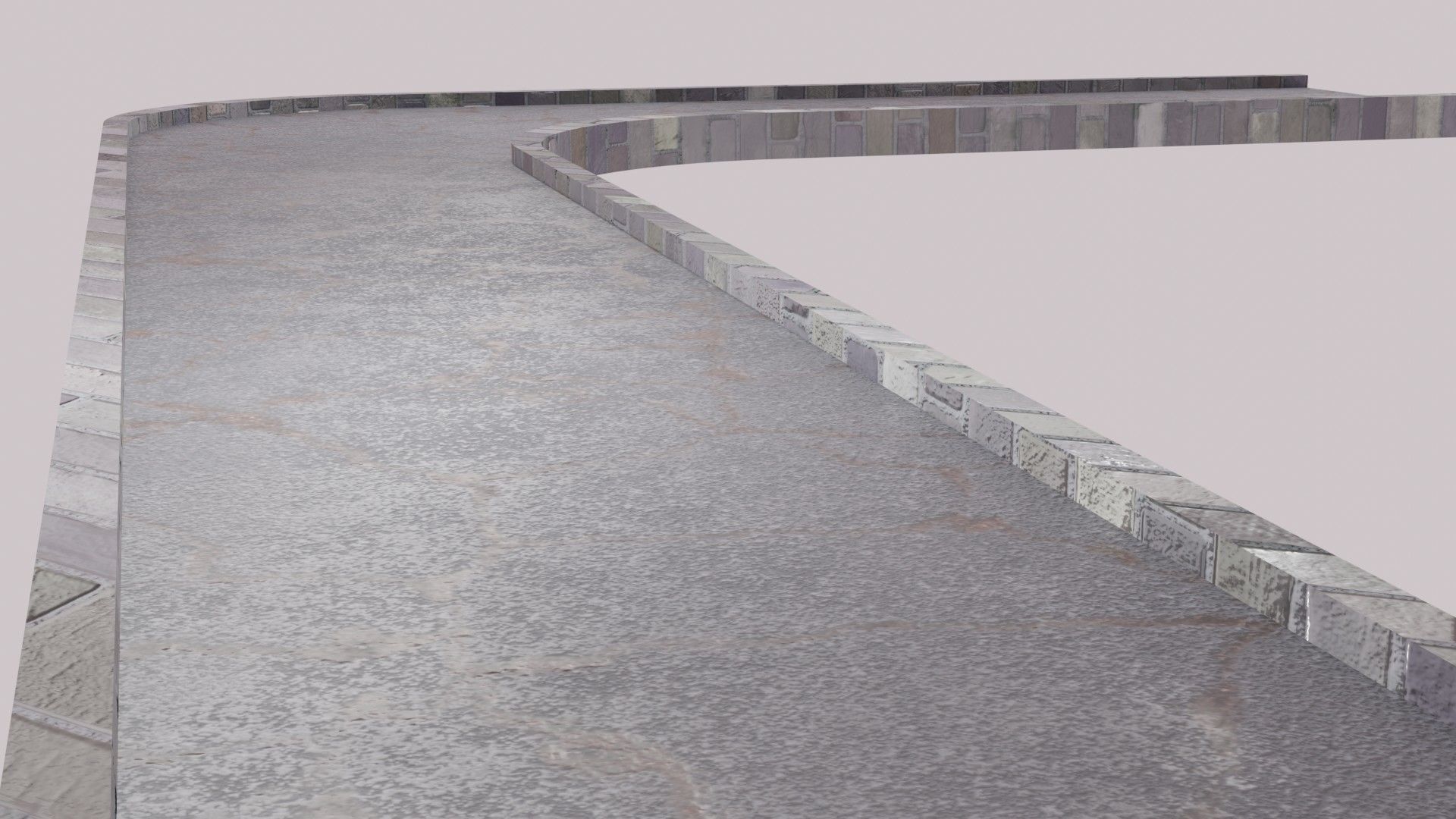 3D model Curved Road Bridge - Textured VR / AR / low-poly | CGTrader