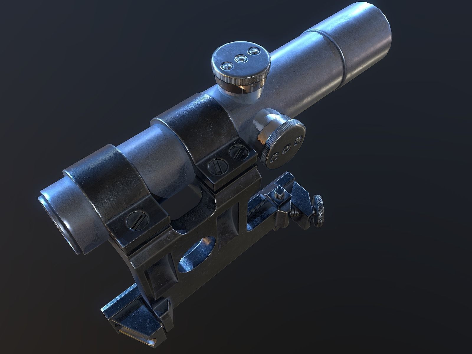 3D model PU Scope ww2 USSR PBR VR / AR / low-poly | CGTrader