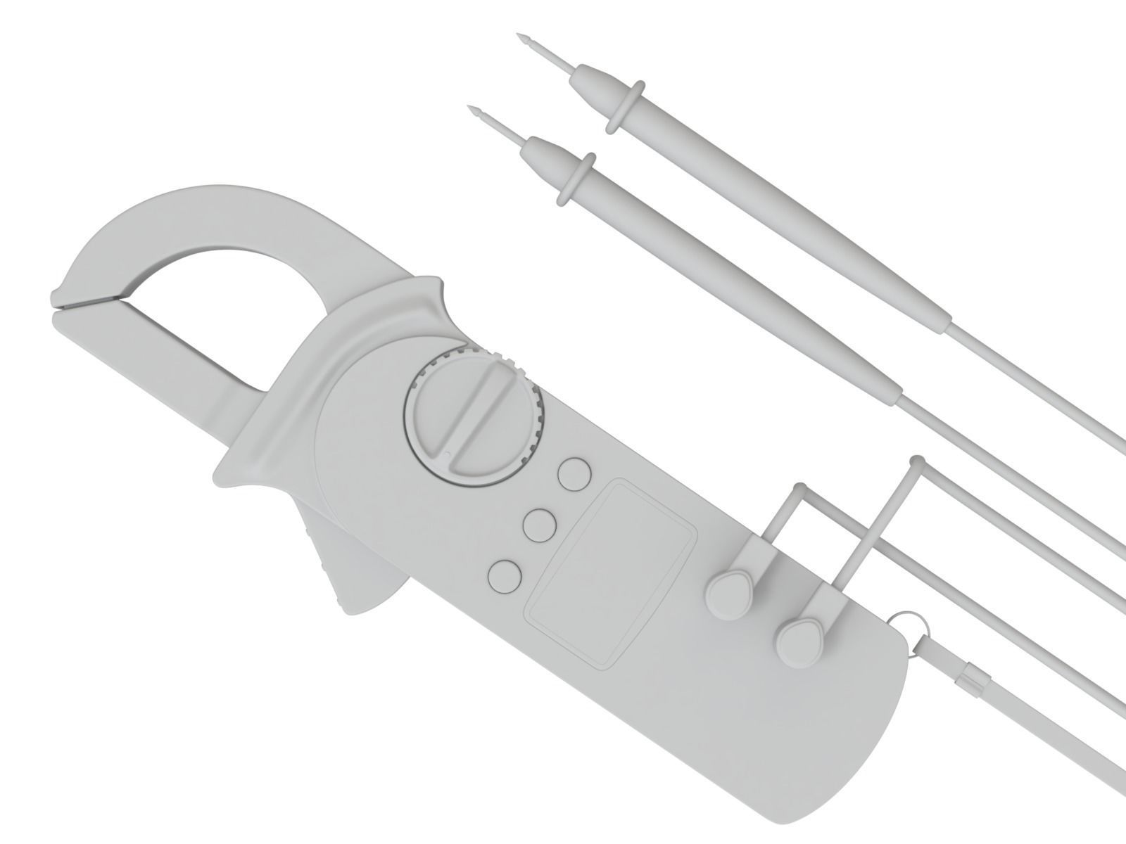 Digital Clamp Meter 3D model | CGTrader