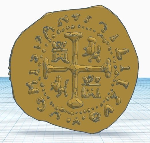 Doubloon spanish coin 3D model | CGTrader