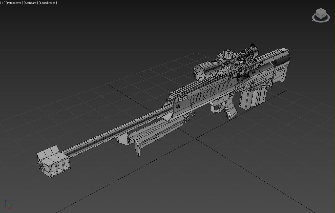 3D model XM500 Sniper Rifle VR / AR / low-poly | CGTrader