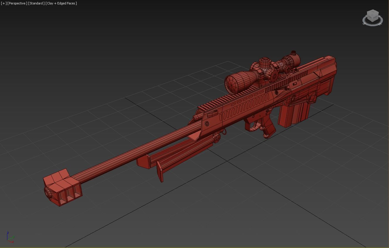 3D model XM500 Sniper Rifle VR / AR / low-poly | CGTrader