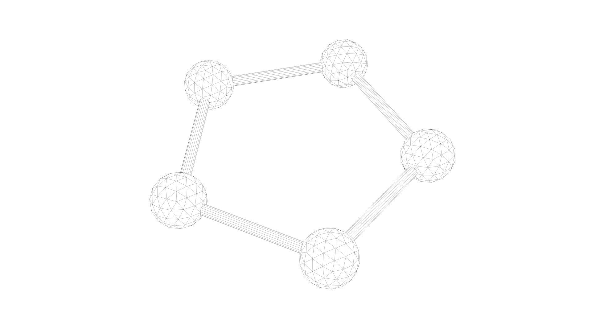 The set of models of graphene molecules 3D model | CGTrader