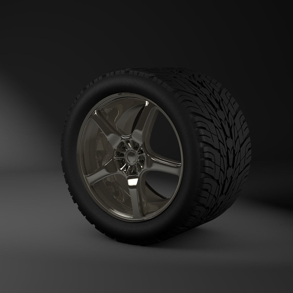 Wheel car 3D model | CGTrader