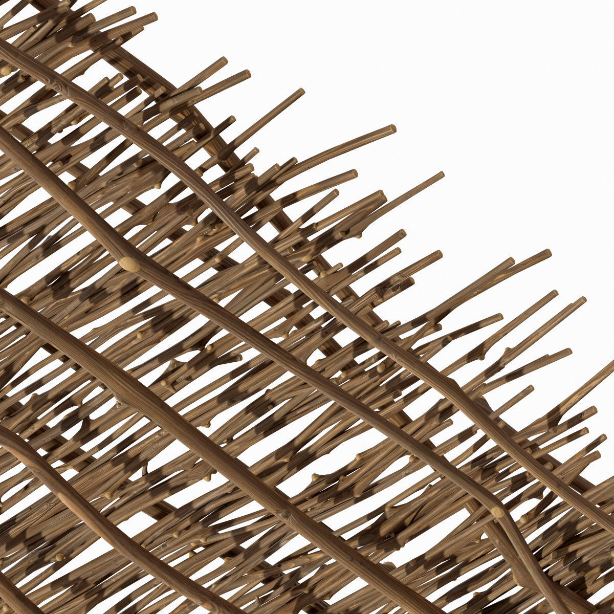 Ceiling wicker branch crooked 3D model | CGTrader