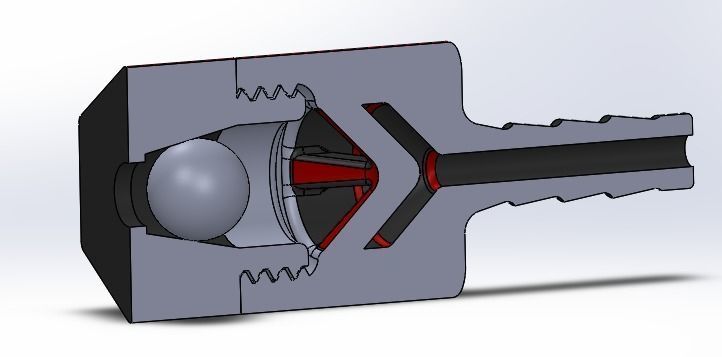 3d printing check valve 3D model 3D printable | CGTrader