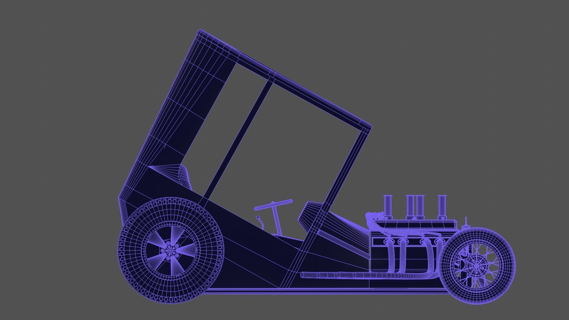 Uncertain-T Custom Hot Rod 3D model | CGTrader