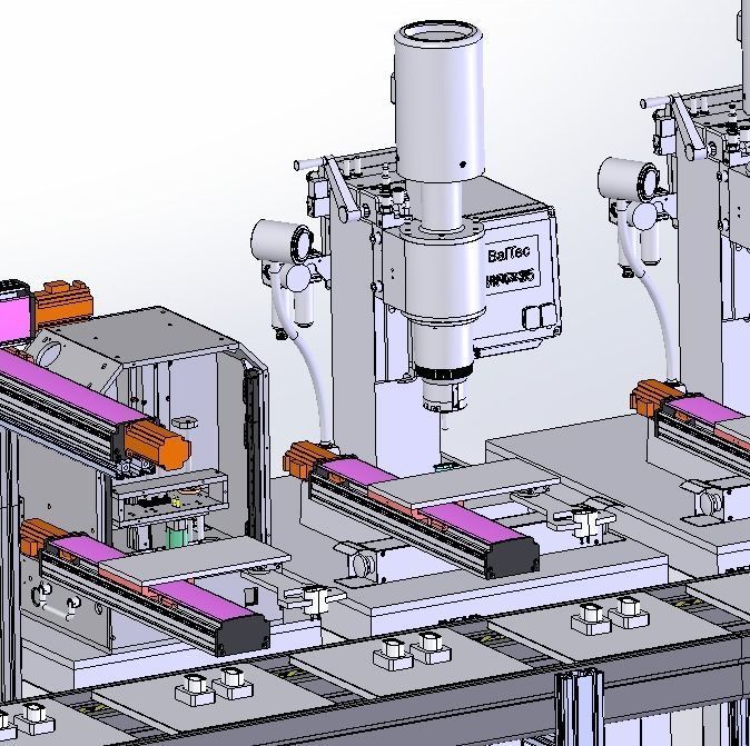Mobile phone charger automatic assembly line 3D model | CGTrader