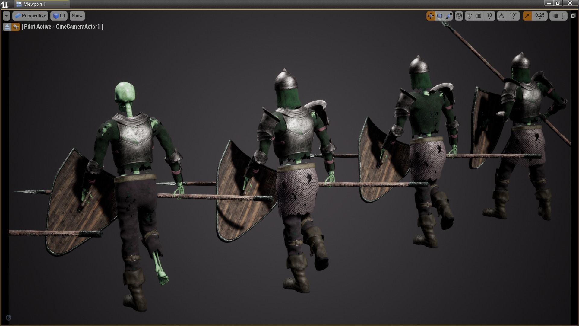 3D model Skeleton spearman VR / AR / low-poly | CGTrader