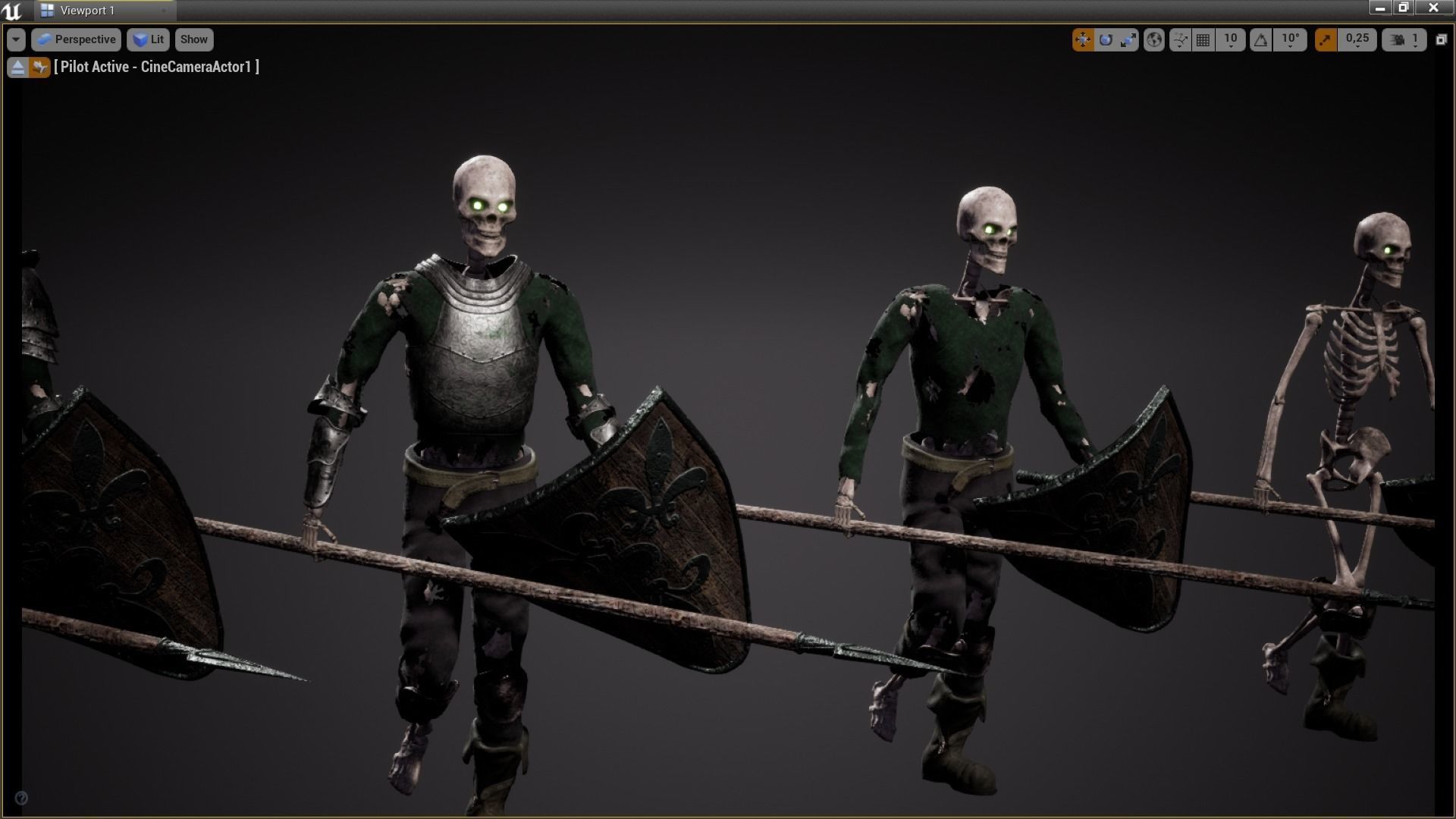 3D model Skeleton spearman VR / AR / low-poly | CGTrader