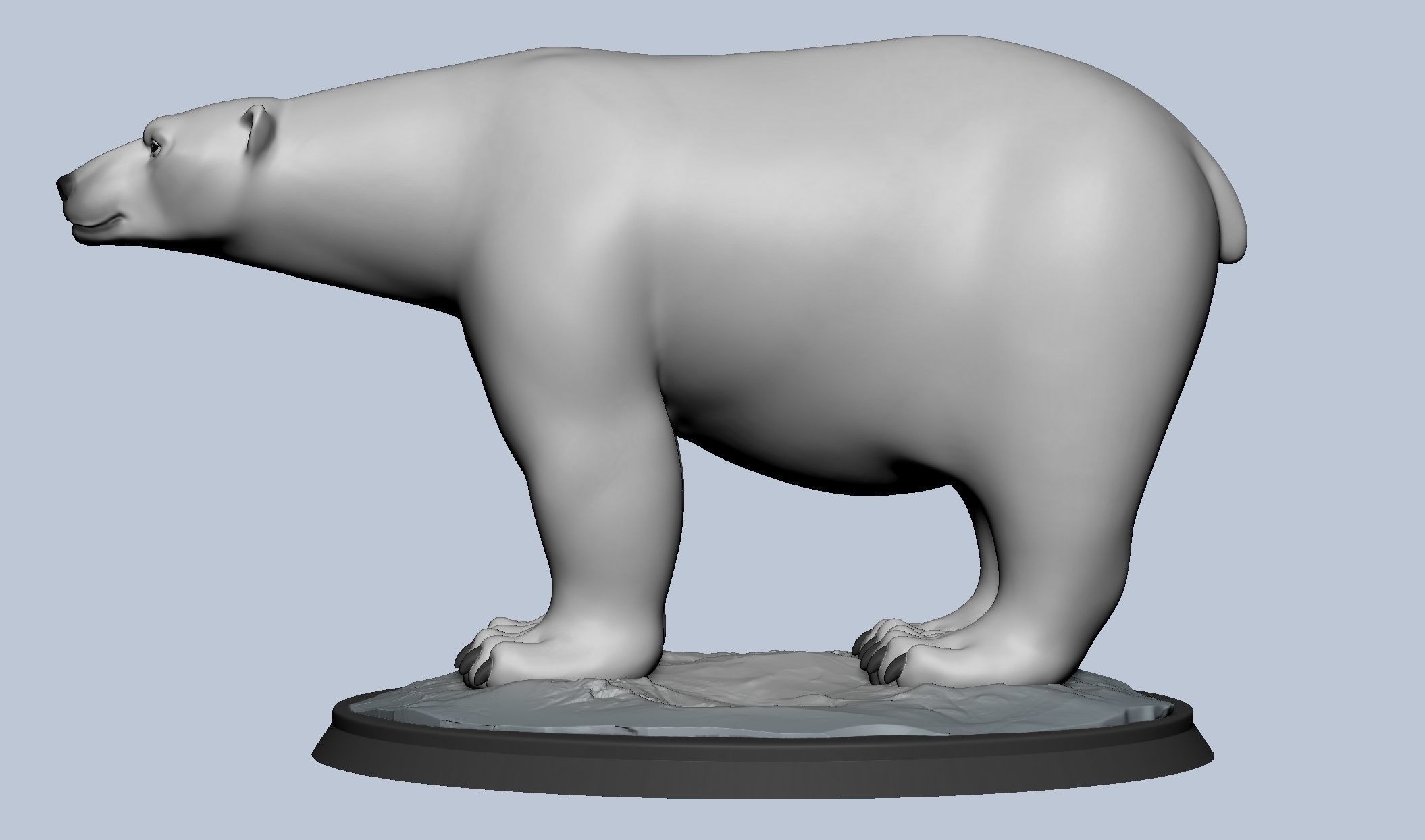 Polar Bear 3D model 3D printable | CGTrader