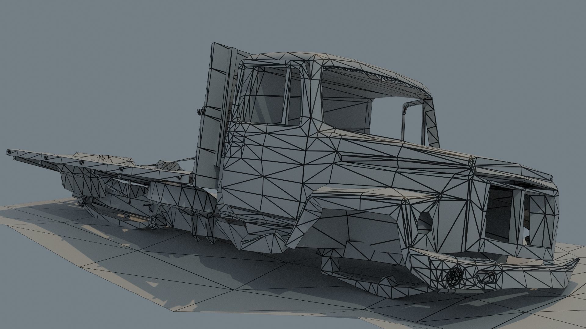 3D model GAZ 3307 VR / AR / low-poly | CGTrader