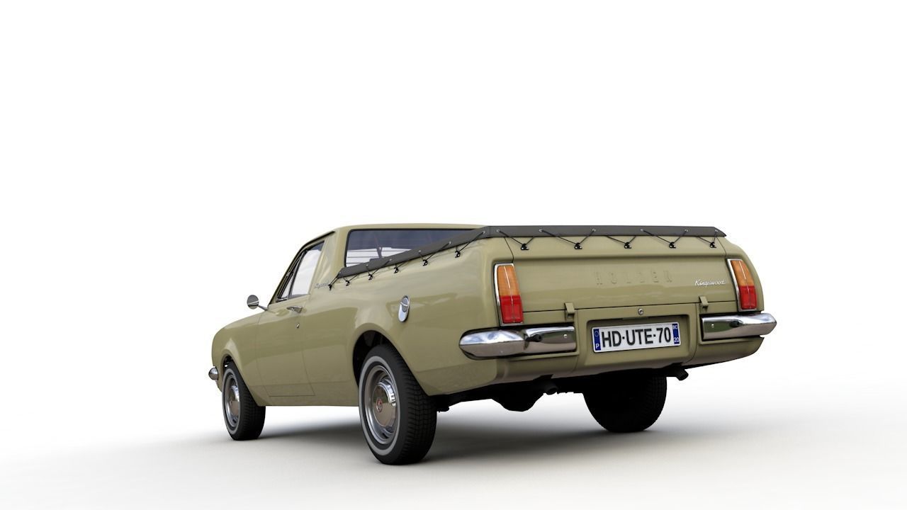 HOLDEN HG UTE KINGSWOOD 1970 3D model | CGTrader