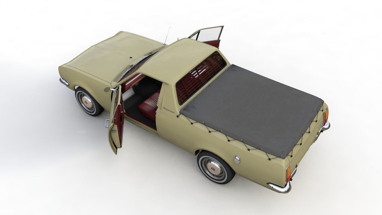HOLDEN HG UTE KINGSWOOD 1970 3D model | CGTrader