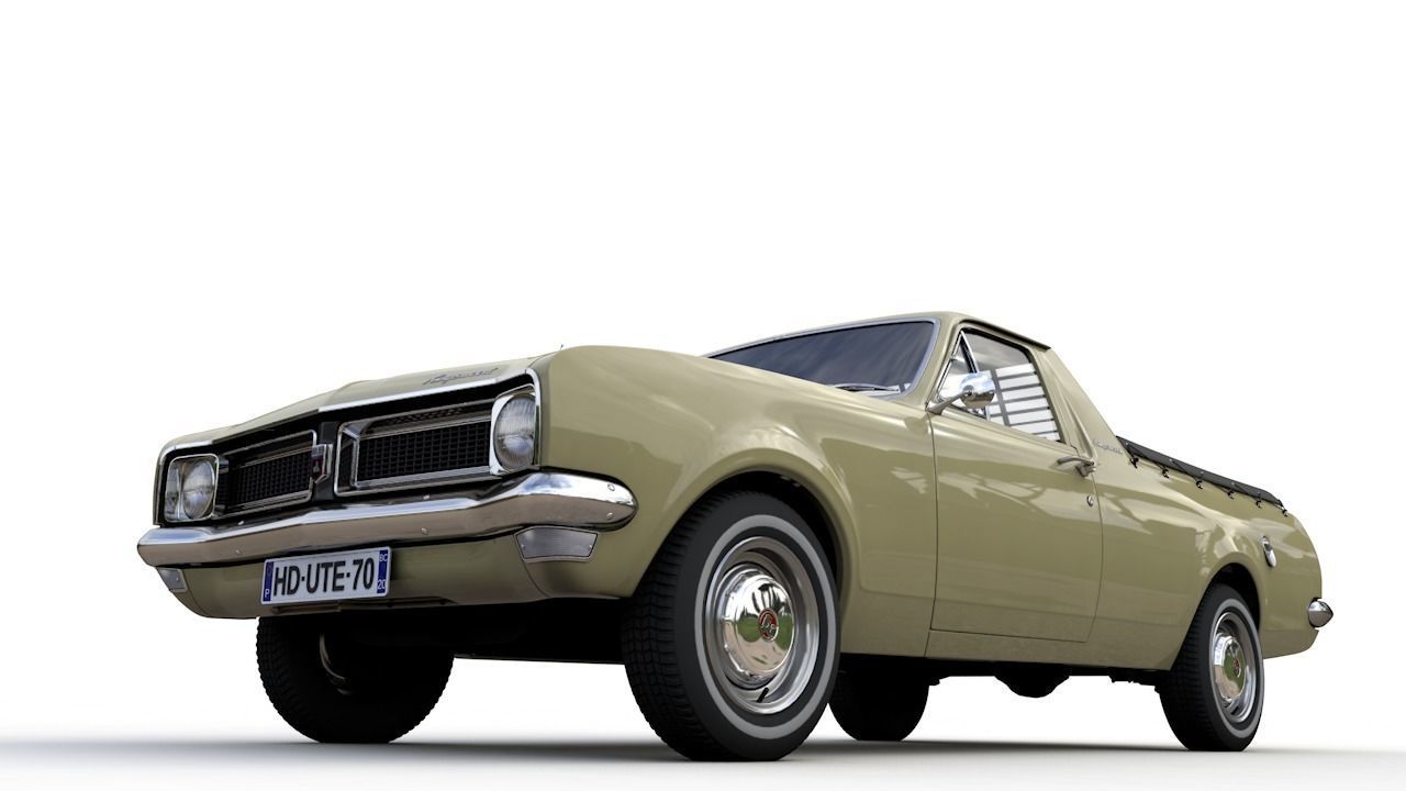 HOLDEN HG UTE KINGSWOOD 1970 3D model | CGTrader