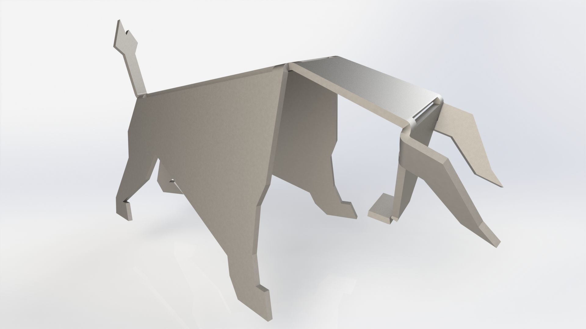 bull model from sheet metal 3D 3D model | CGTrader