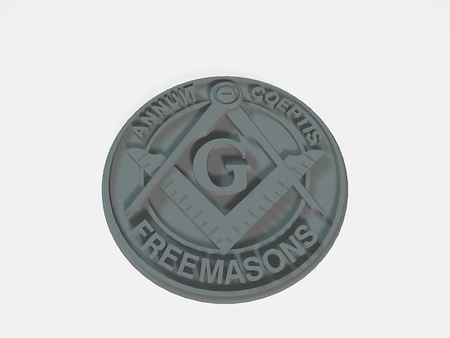 FREEMASON OVAL 3D model | CGTrader