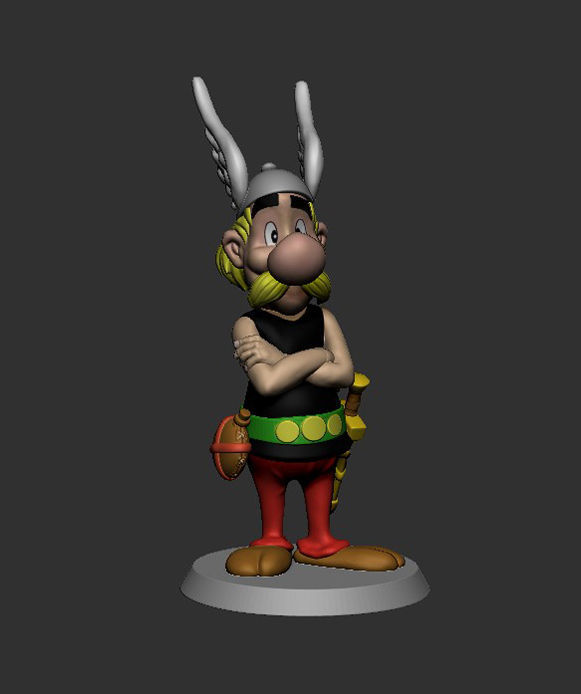 Asterix character 3D model 3D printable | CGTrader