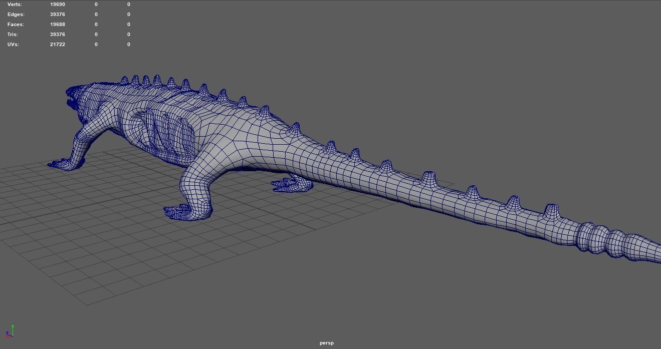 3D model SCP 682 VR / AR / low-poly | CGTrader