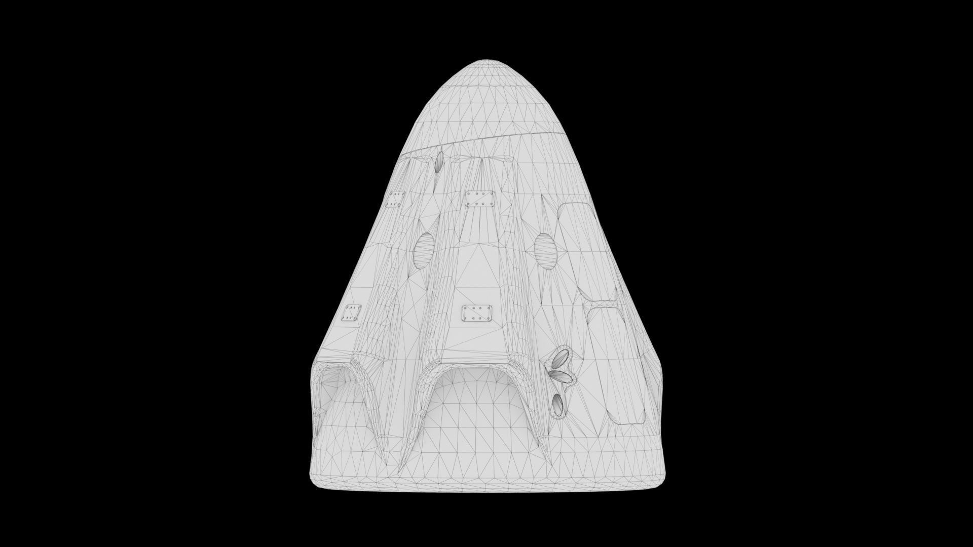 3D model Crew Dragon SpaceX Pod VR / AR / low-poly | CGTrader