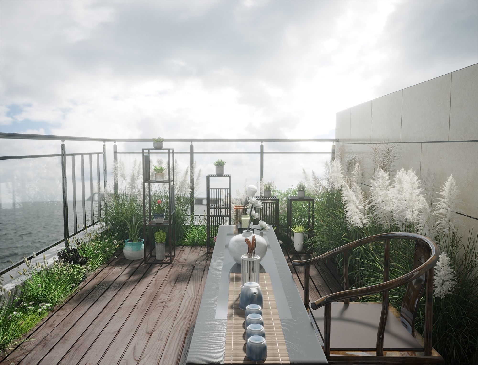 neo Chinese style 3D model rigged | CGTrader