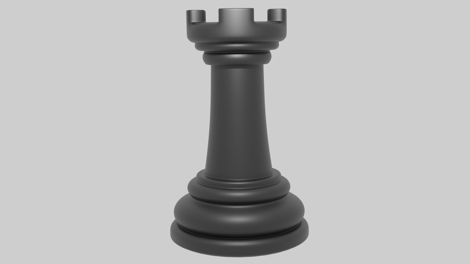 3D model Chess Rook Black Piece VR / AR / low-poly | CGTrader