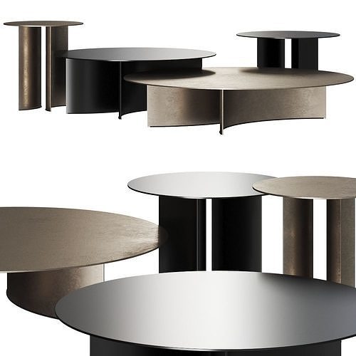 Flou Pierre Coffee Tables 3D model | CGTrader