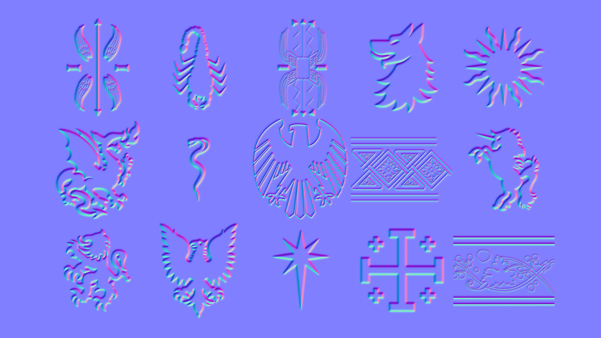 Various alphas and normal maps free Texture | CGTrader