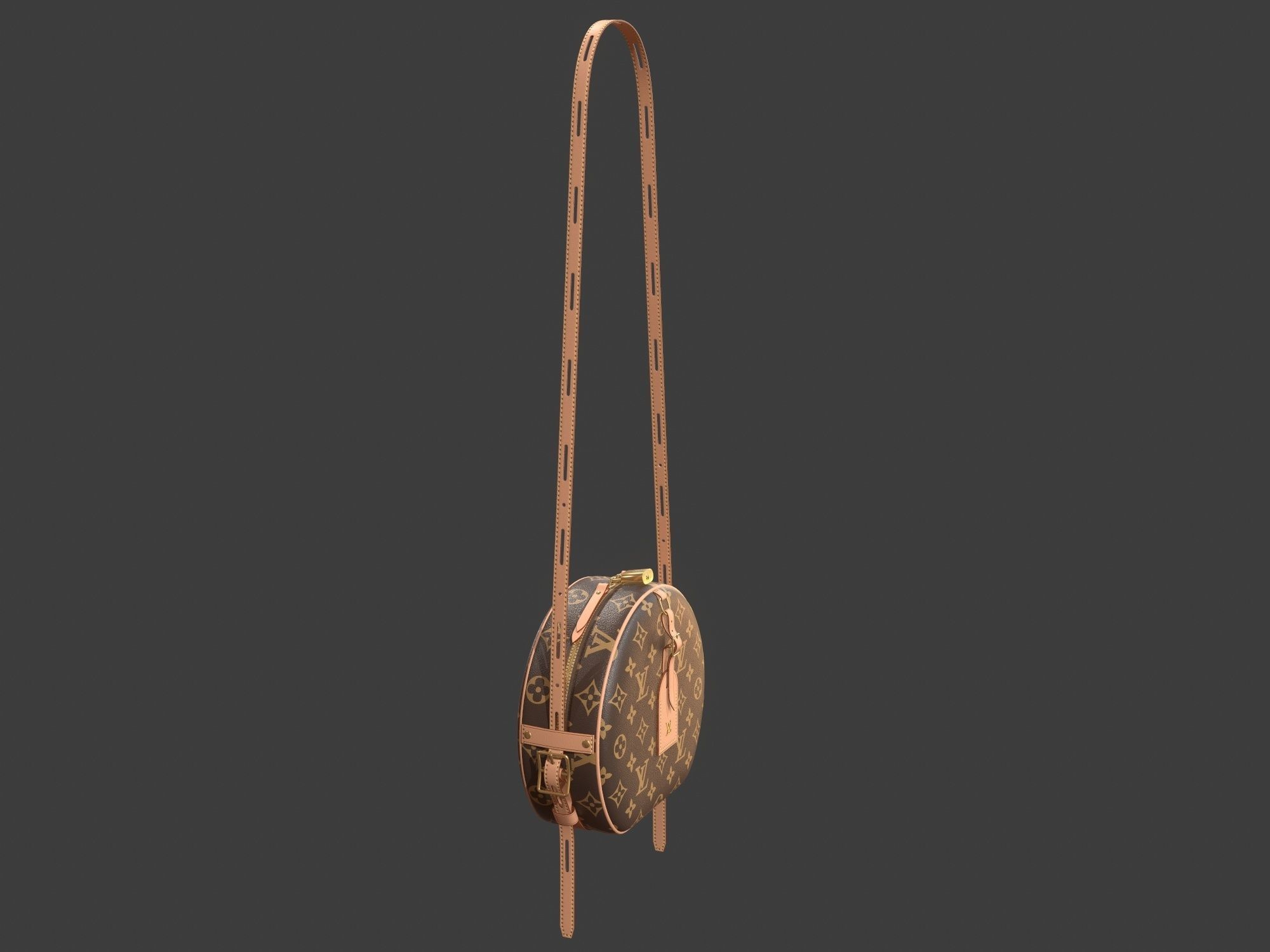 3D model Louis Vuitton Boite Chapeau Souple Bag Monogram Leather VR ...