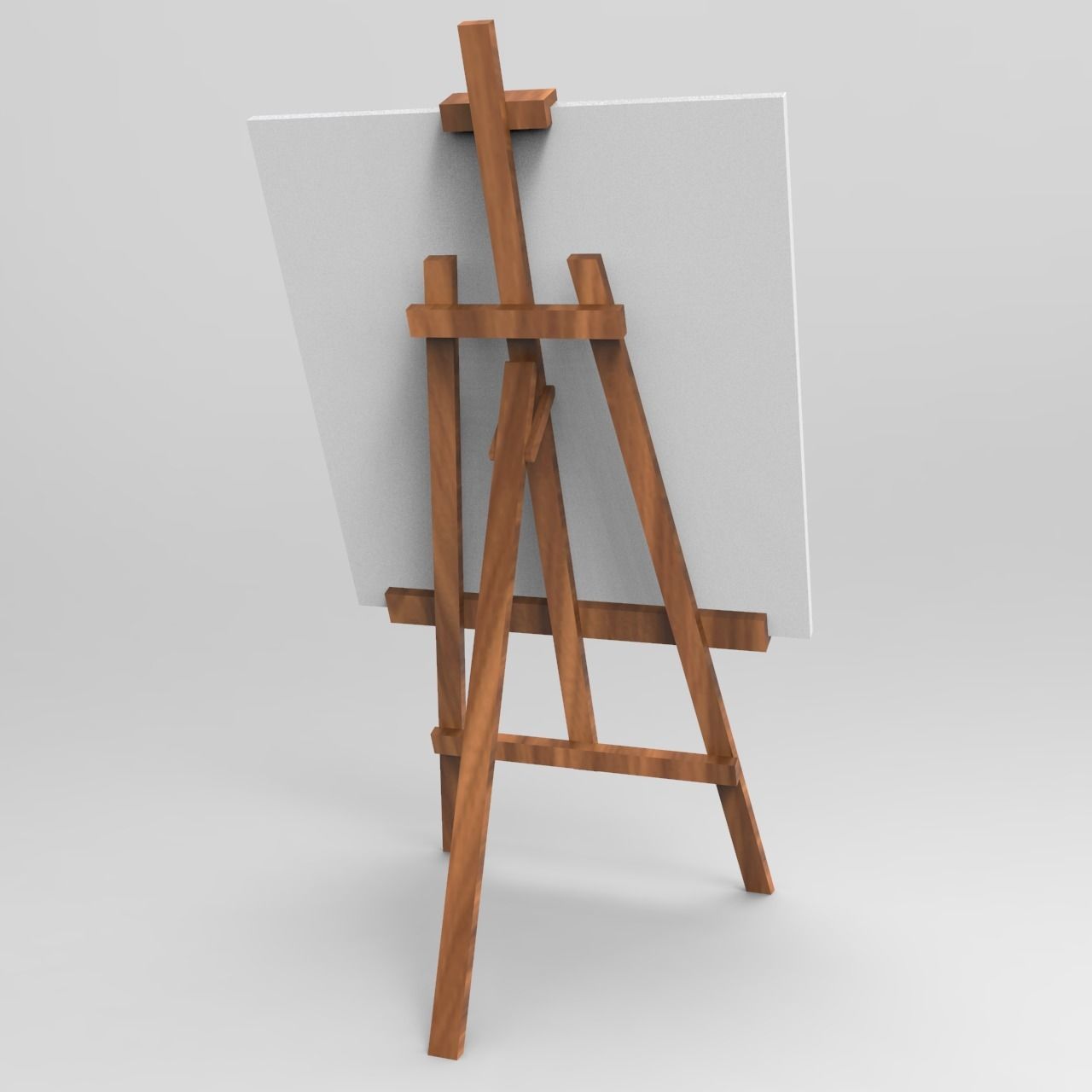 3D model Simple basic wooden easel VR / AR / low-poly | CGTrader