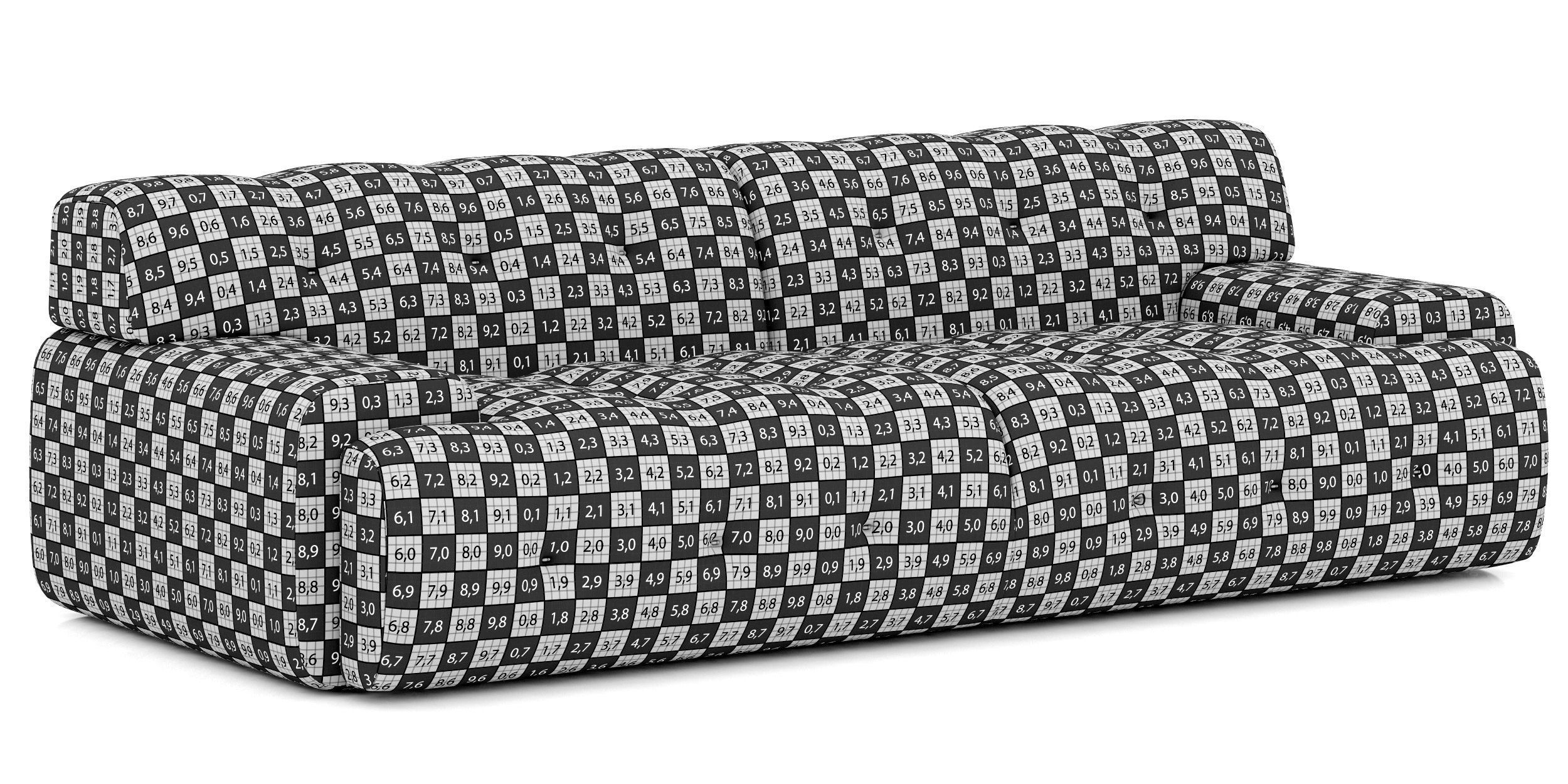 Roche Bobois Blogger large 3-seat sofa 3D model | CGTrader