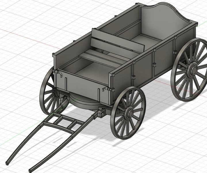 Prairie Wagon STL for resin 3d-printing 3D model 3D printable | CGTrader