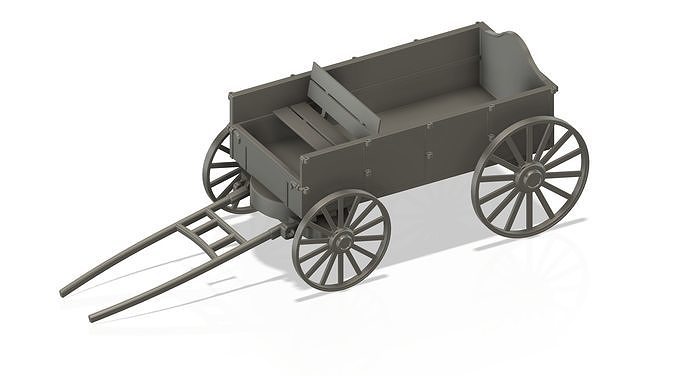 Prairie Wagon STL for resin 3d-printing 3D model 3D printable | CGTrader
