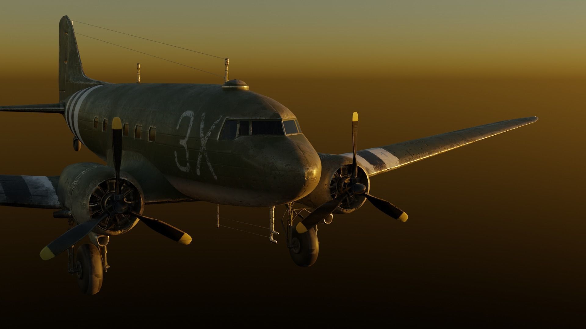 C-47 Skytrain 3D model | CGTrader