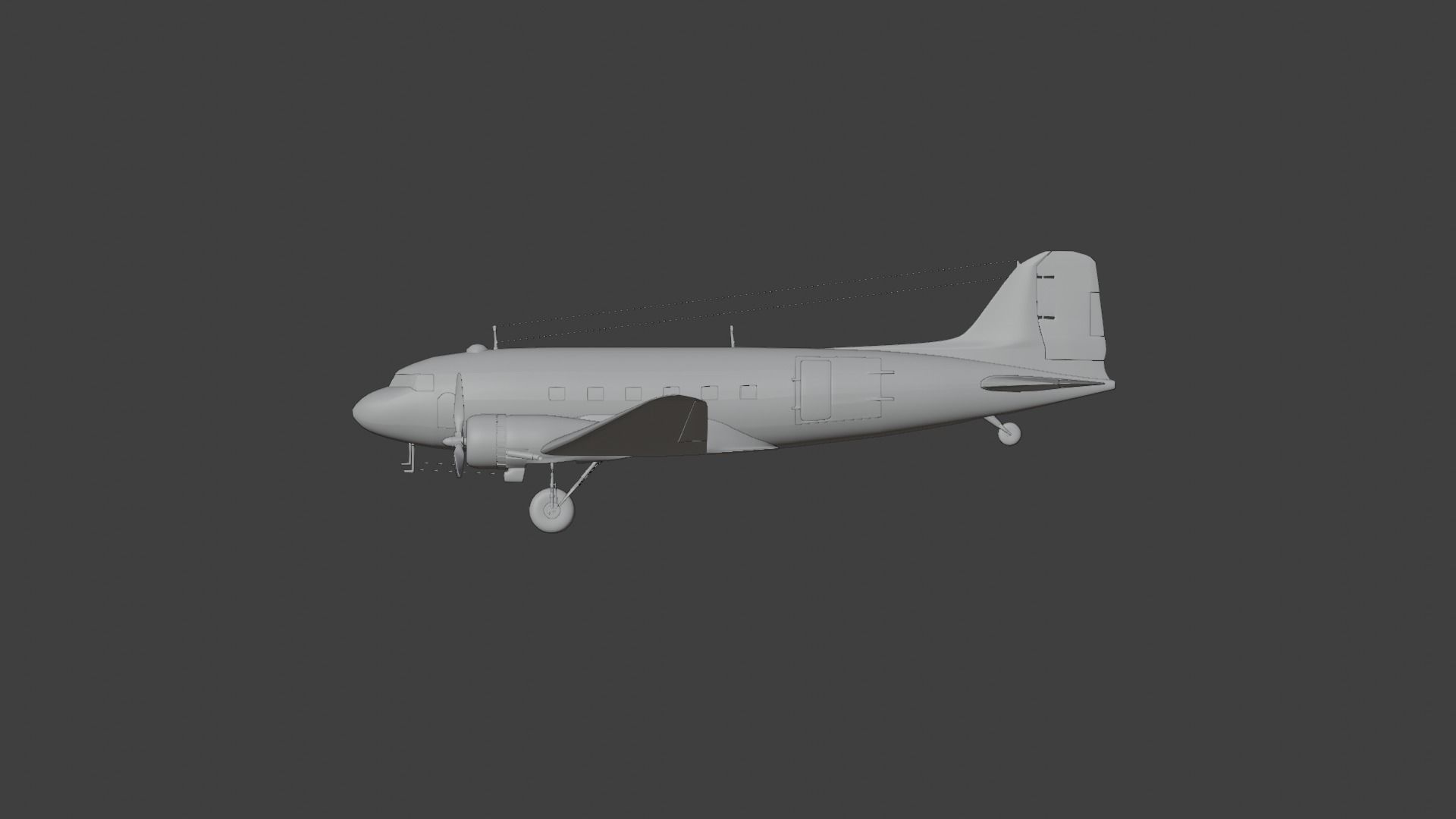C-47 Skytrain 3D model | CGTrader