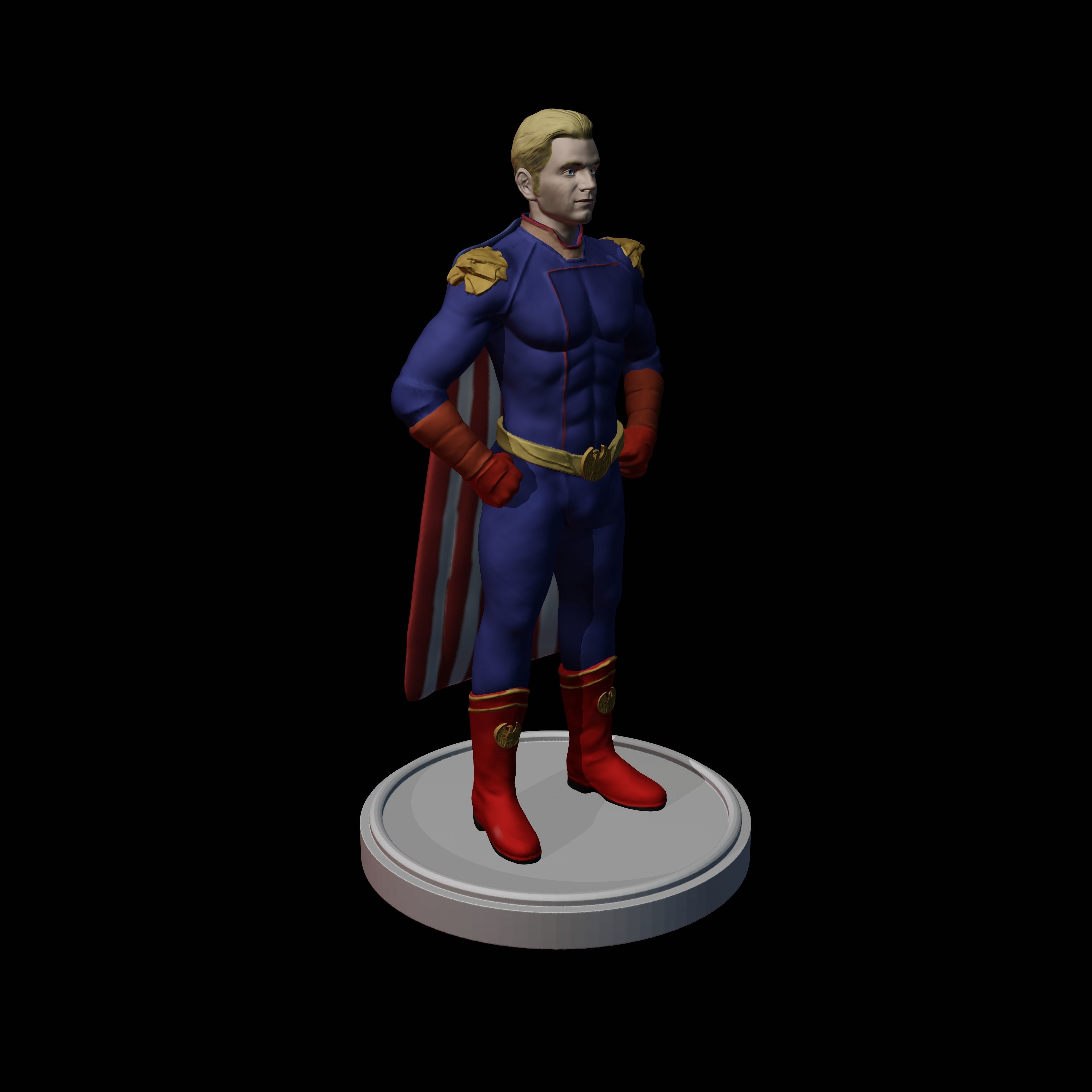 Homelander free 3D model 3D printable | CGTrader