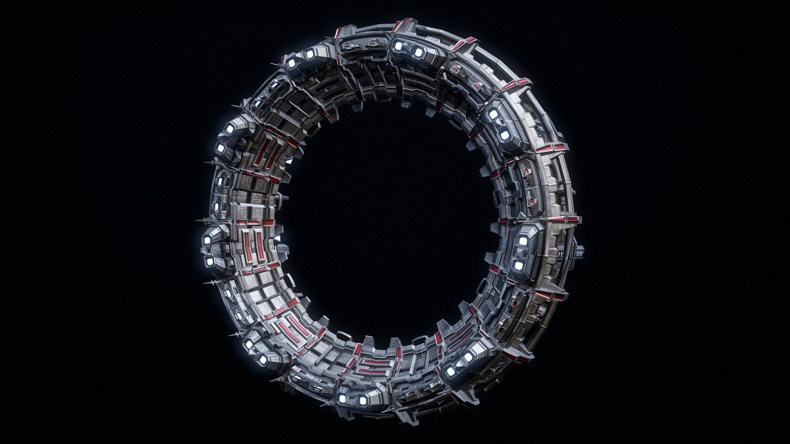 3D model Sci-Fi Star Gates Type 02 Low Poly VR / AR / low-poly | CGTrader